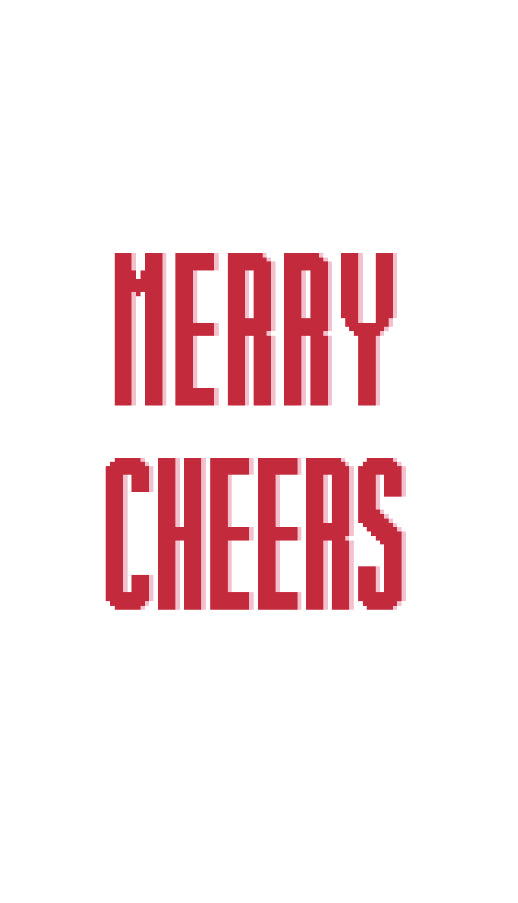 MERRY & CHEERS needlepoint chart – Blue Canary Canvas Co.